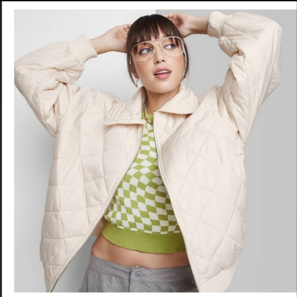 wild fable | Jackets & Coats | 1 Wild Fable Womens Nylon Quilted Bomber ...